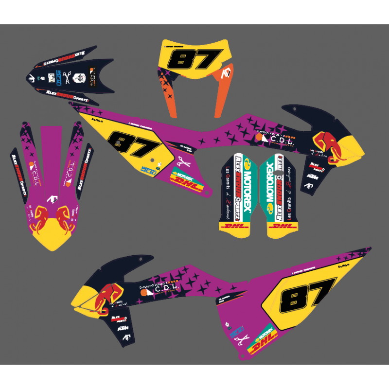Full custom sticker kit - Alex Enduro Parts