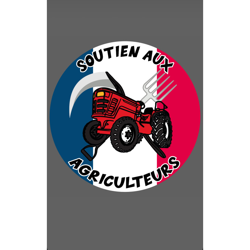 sticker soutien aux agriculteurs
