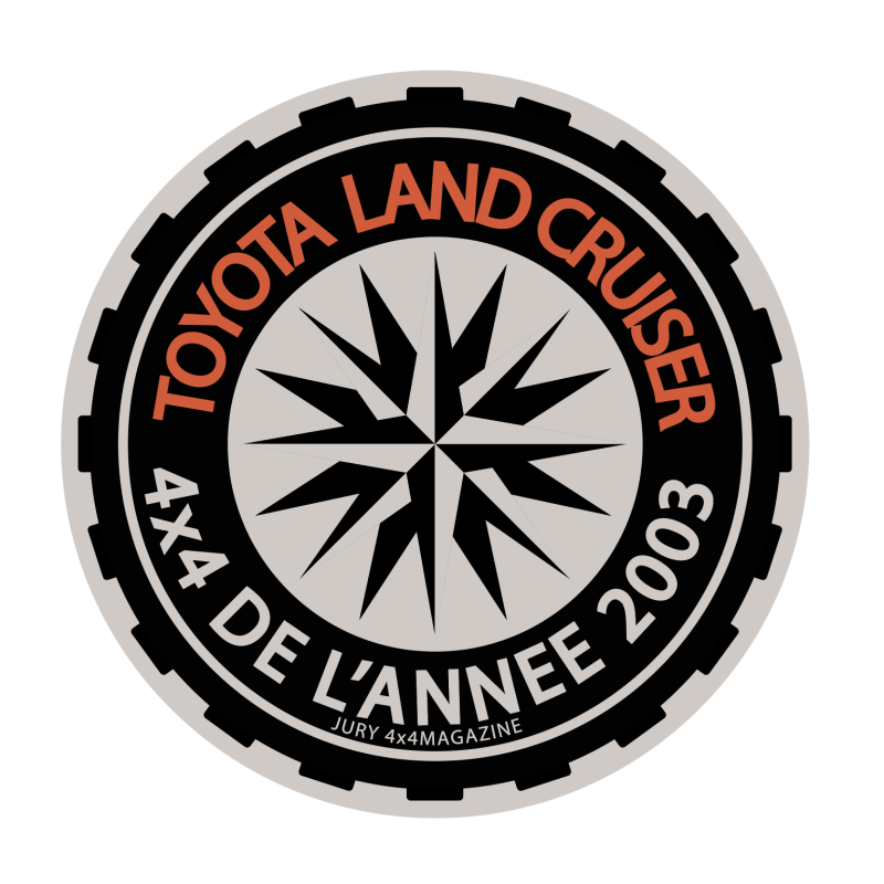 Sticker réplica origine Toyota Land Cruiser 2003